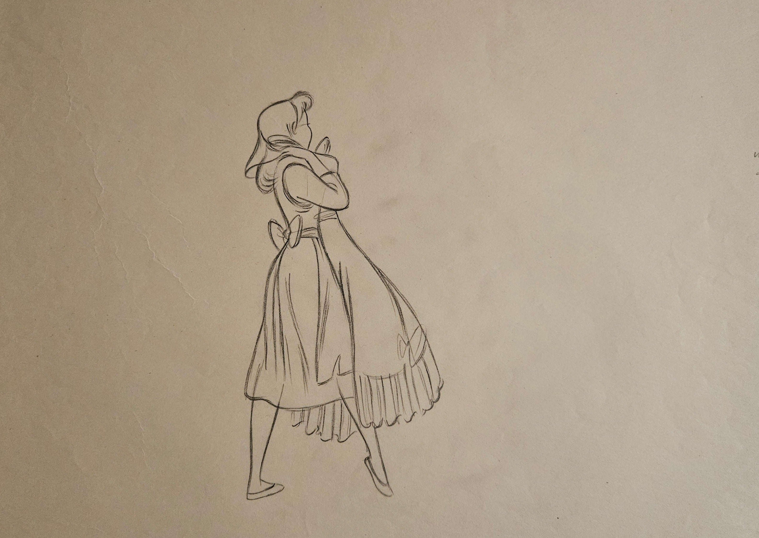 Original Walt Disney Production Drawing from Cinderella featuring ...
