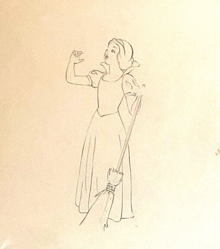 Original Walt Disney Production Drawing from Snow White and the Seven ...