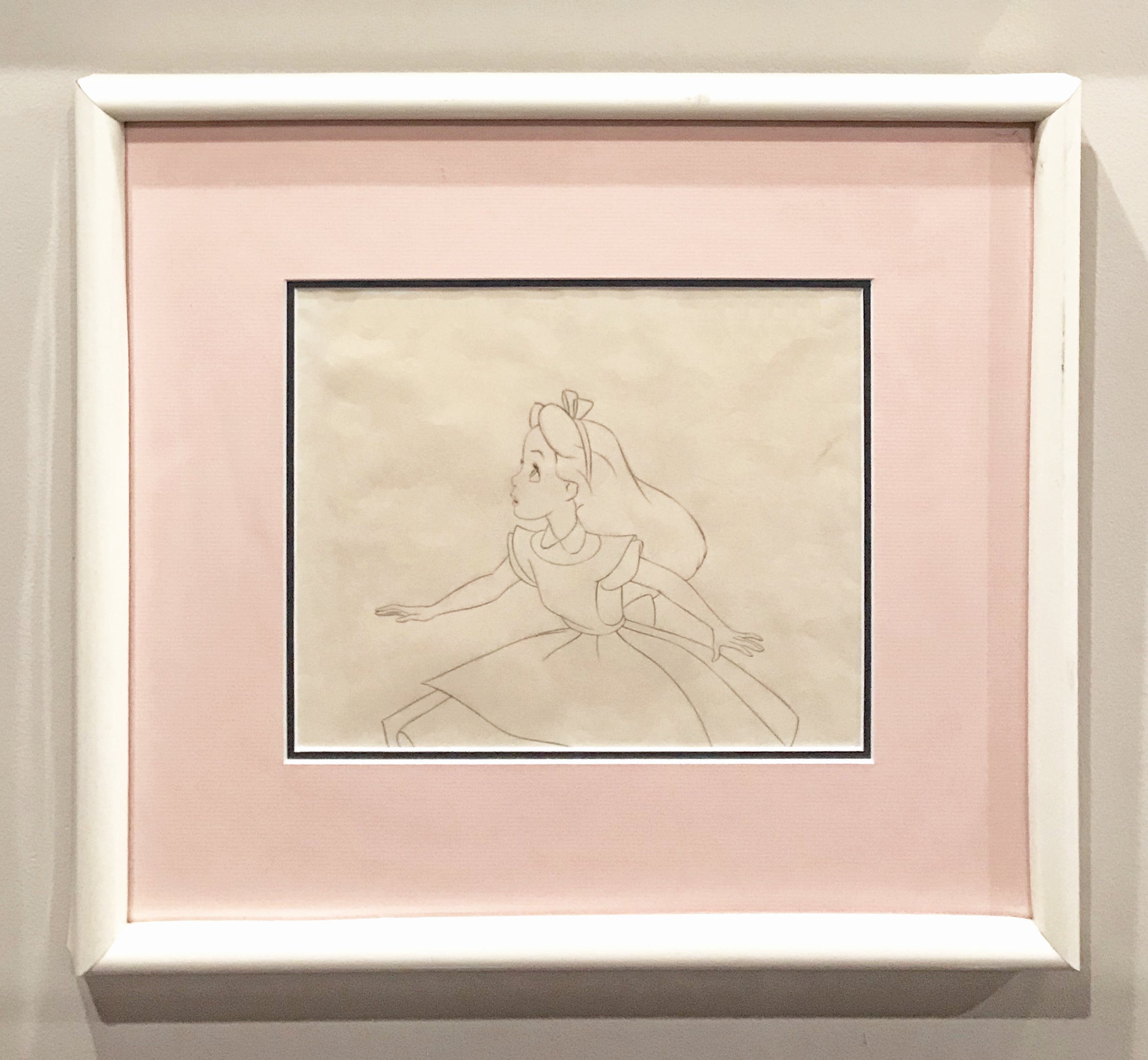 Original Alice In Wonderland Production Drawing featuring Alice (1951 ...