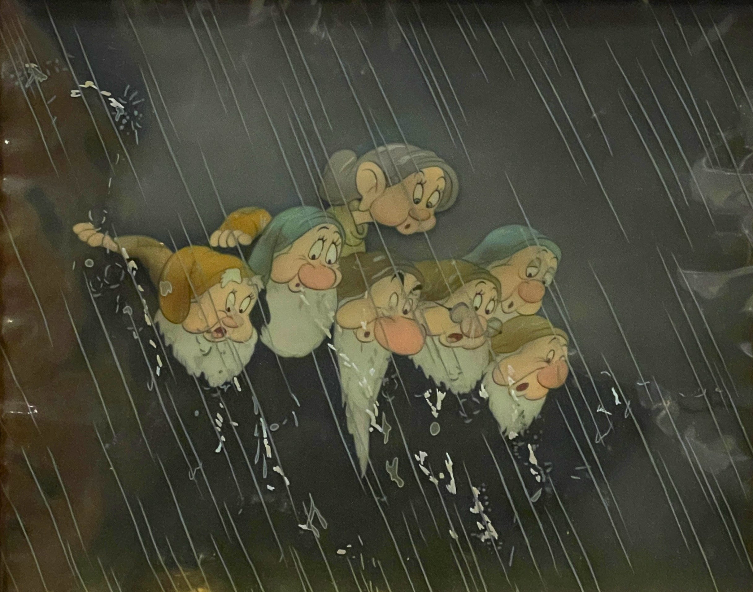 Original Walt Disney Production Cel Setup with Effects Cel on Courvois ...