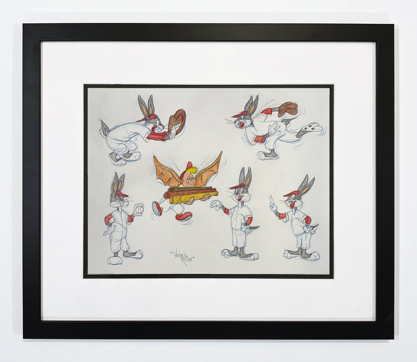 Original Virgil Ross Model Sheet featuring Bugs Bunny and Bat-boy ...