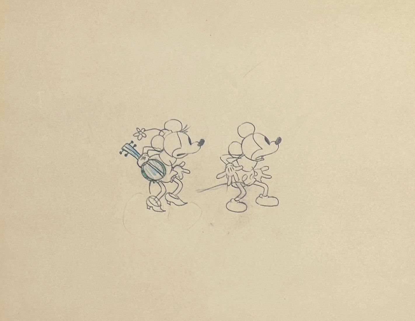 Original Walt Disney Production Drawing from Camping Out featuring ...
