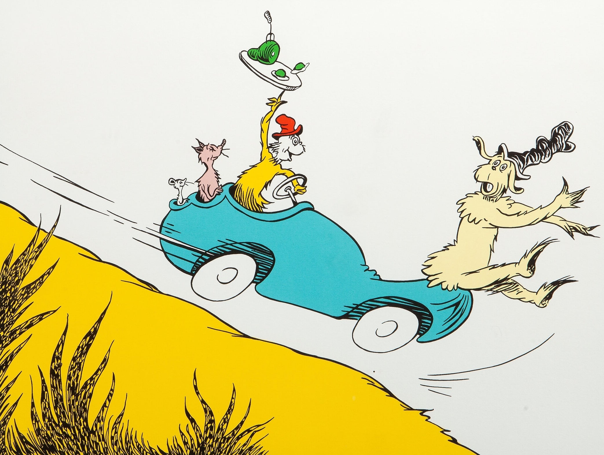 Original Dr. Seuss Serigraph "Would You? Could You? In A Car?" from ...