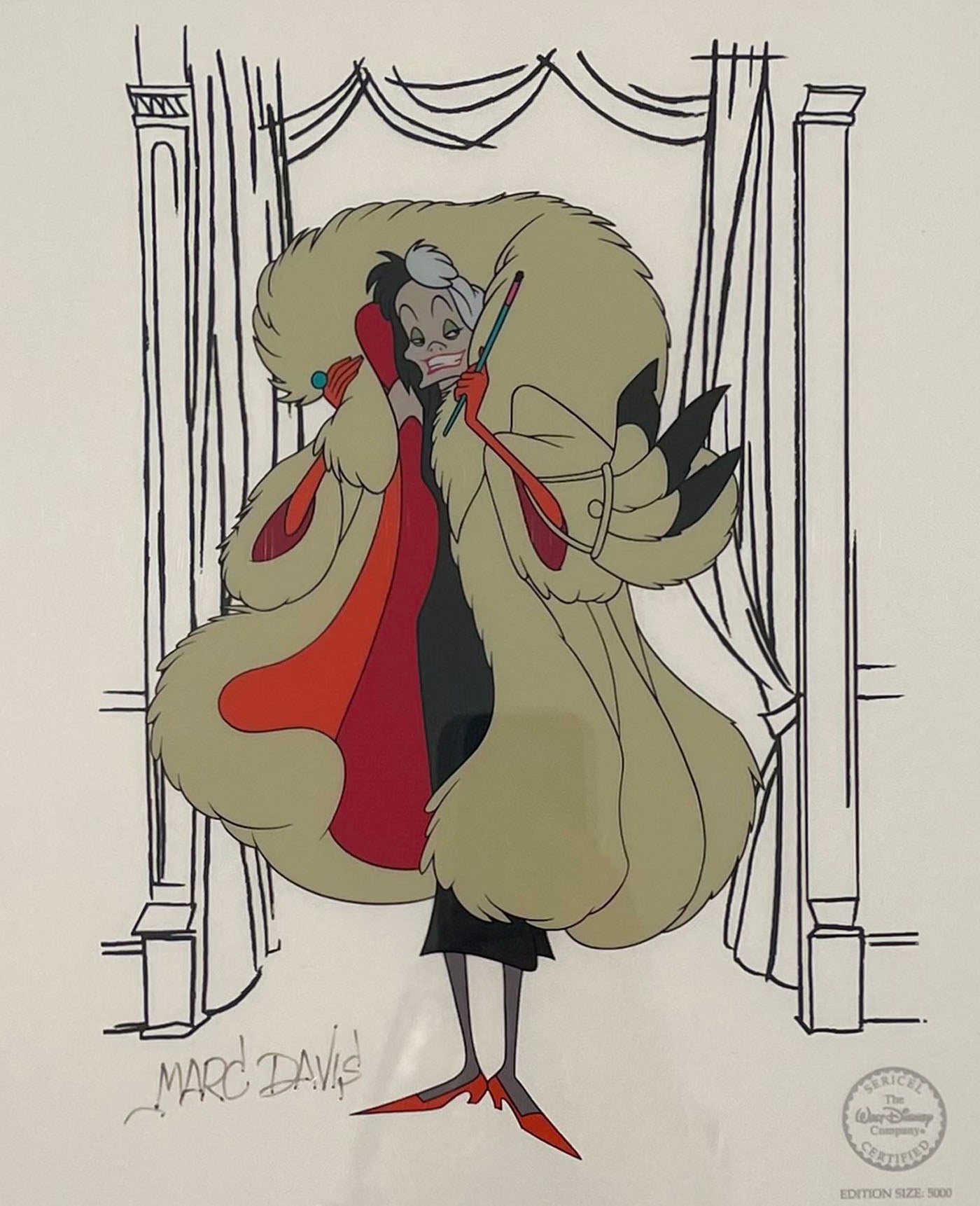 Original Walt Disney Limited Edition Sericel "Hello, Dahling!" featuri ...