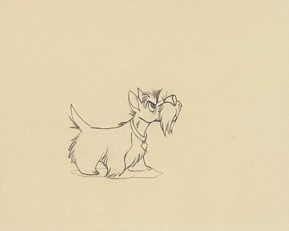 Original Walt Disney Production Drawing featuring Jock (1955 ...