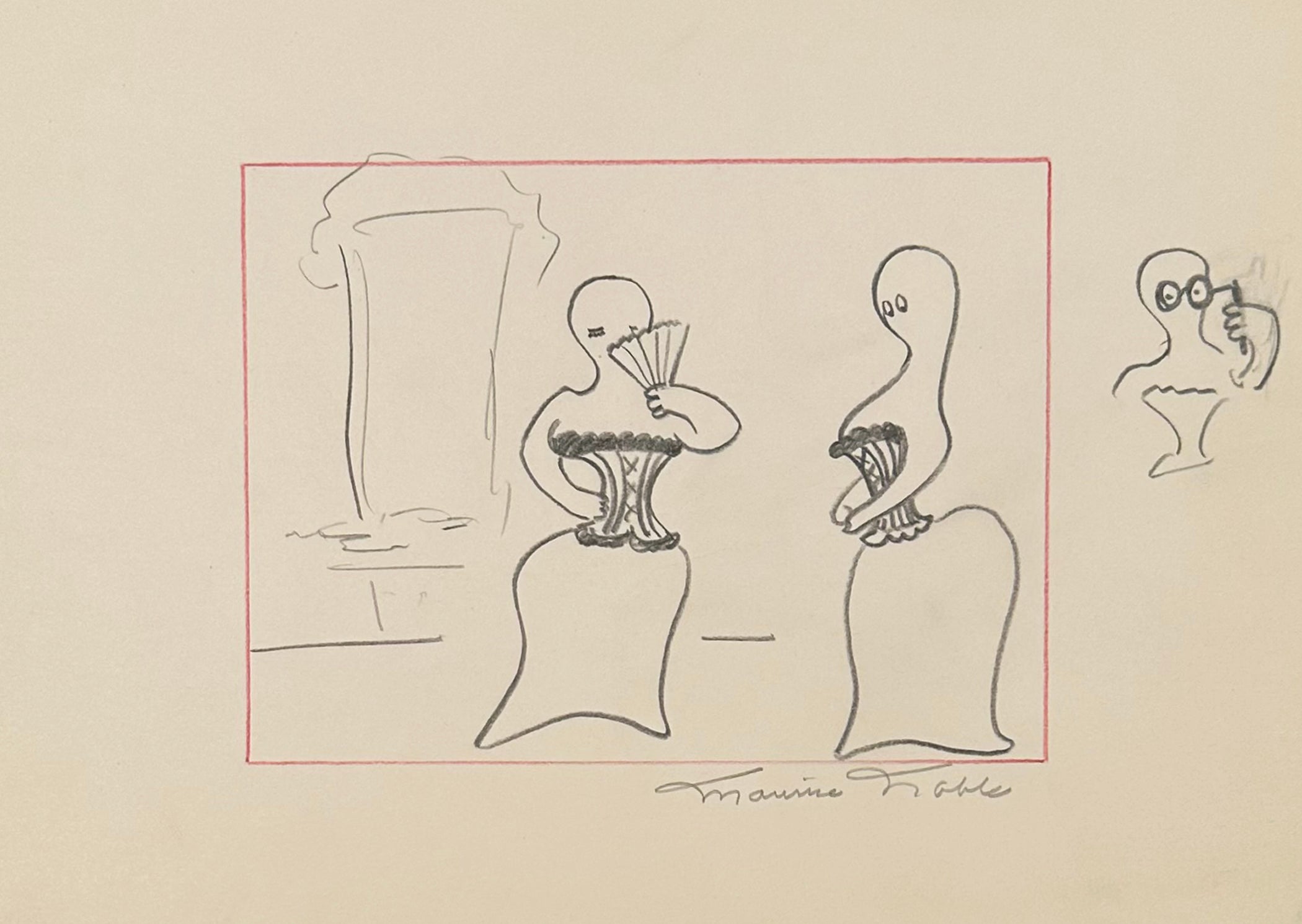 Original Warner Brothers Layout Drawing signed by Maurice Noble (1954 ...