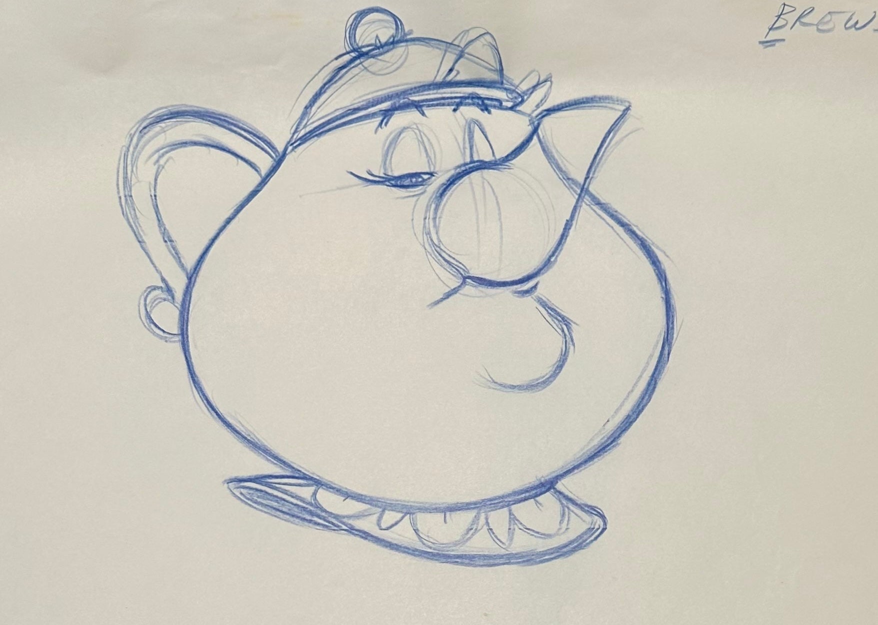 Original Walt Disney Production Drawing from Beauty and the Beast ...