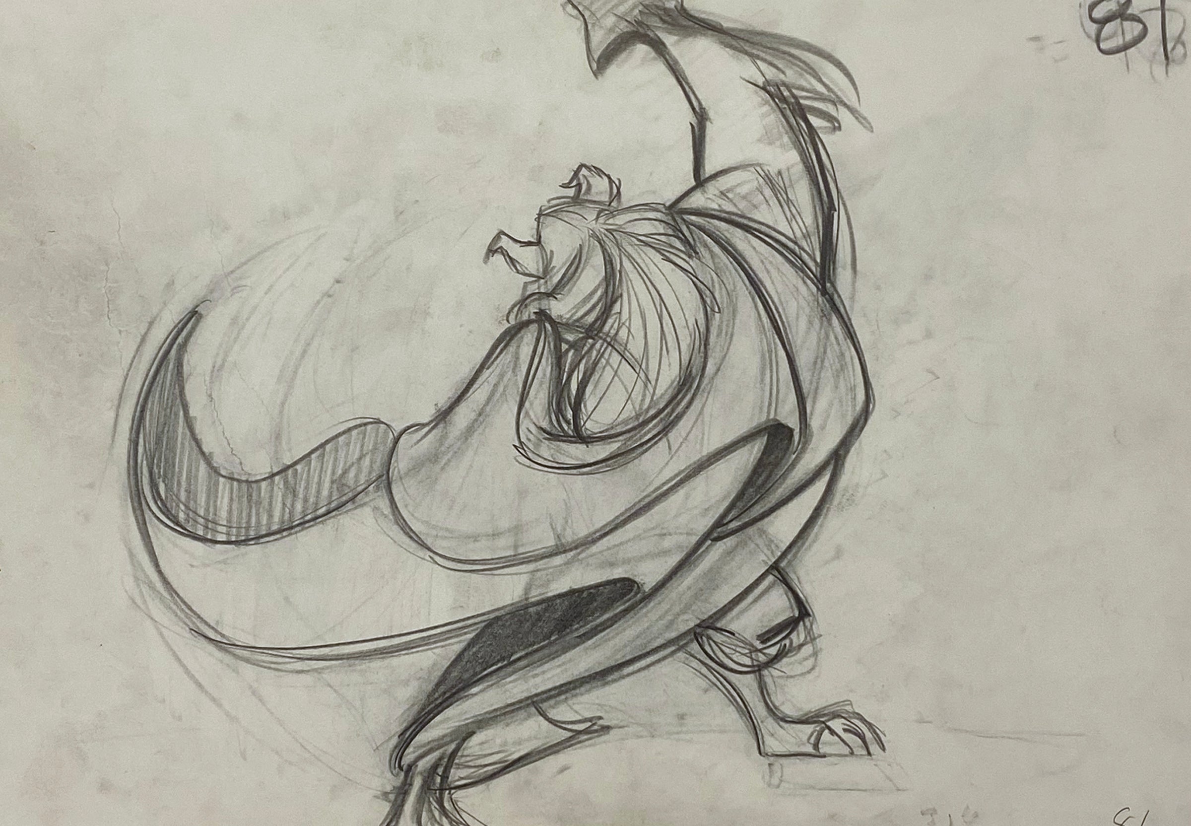 Original Walt Disney Production Drawing from Beauty and the Beast ...