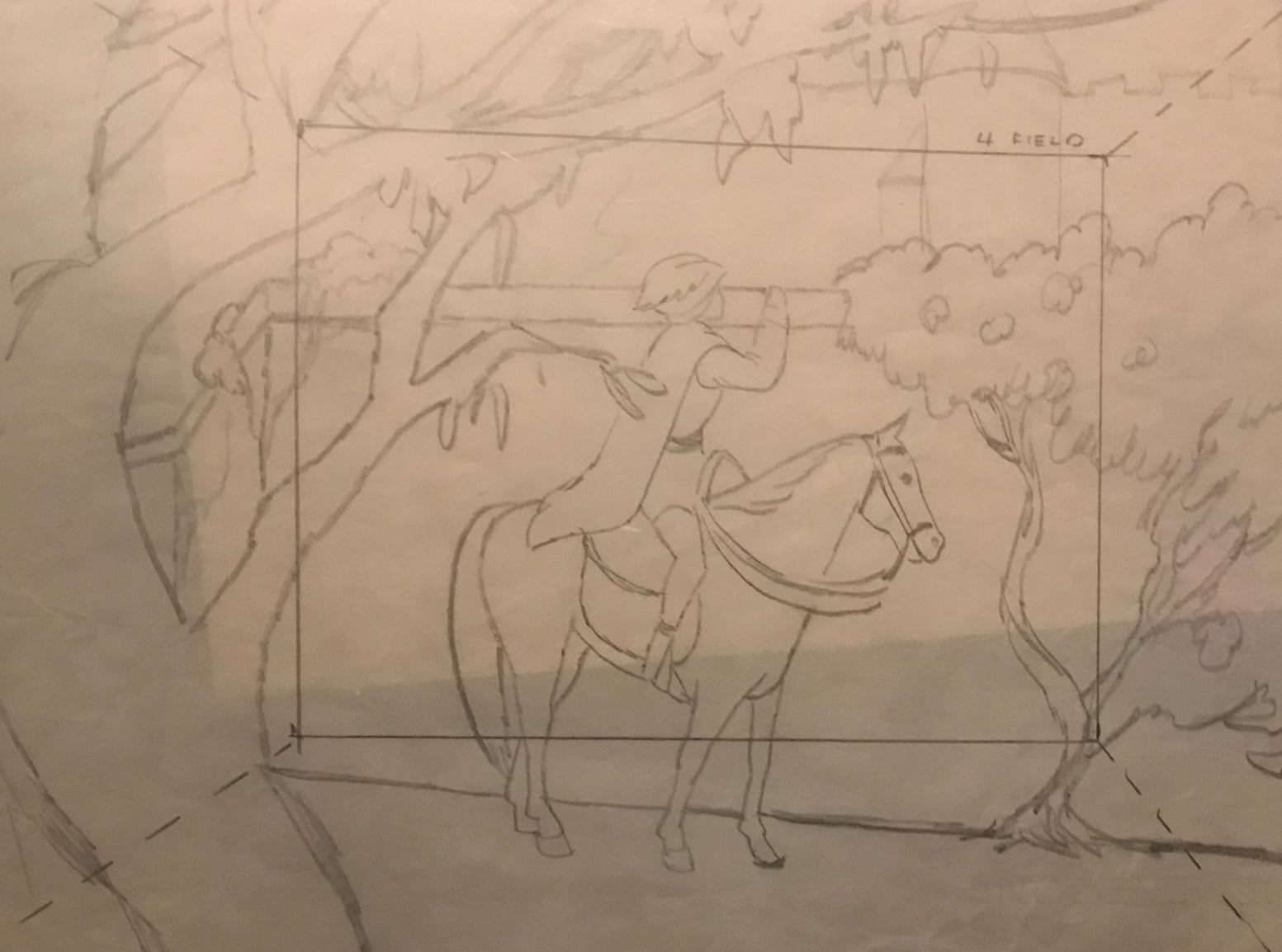 Original Walt Disney Layout Drawing from Snow White and the Seven Dwar ...