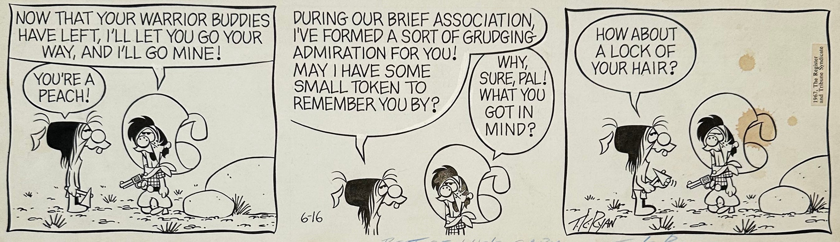 Original Tom K Ryan "Tumbleweeds" Comic Art (1967 ...