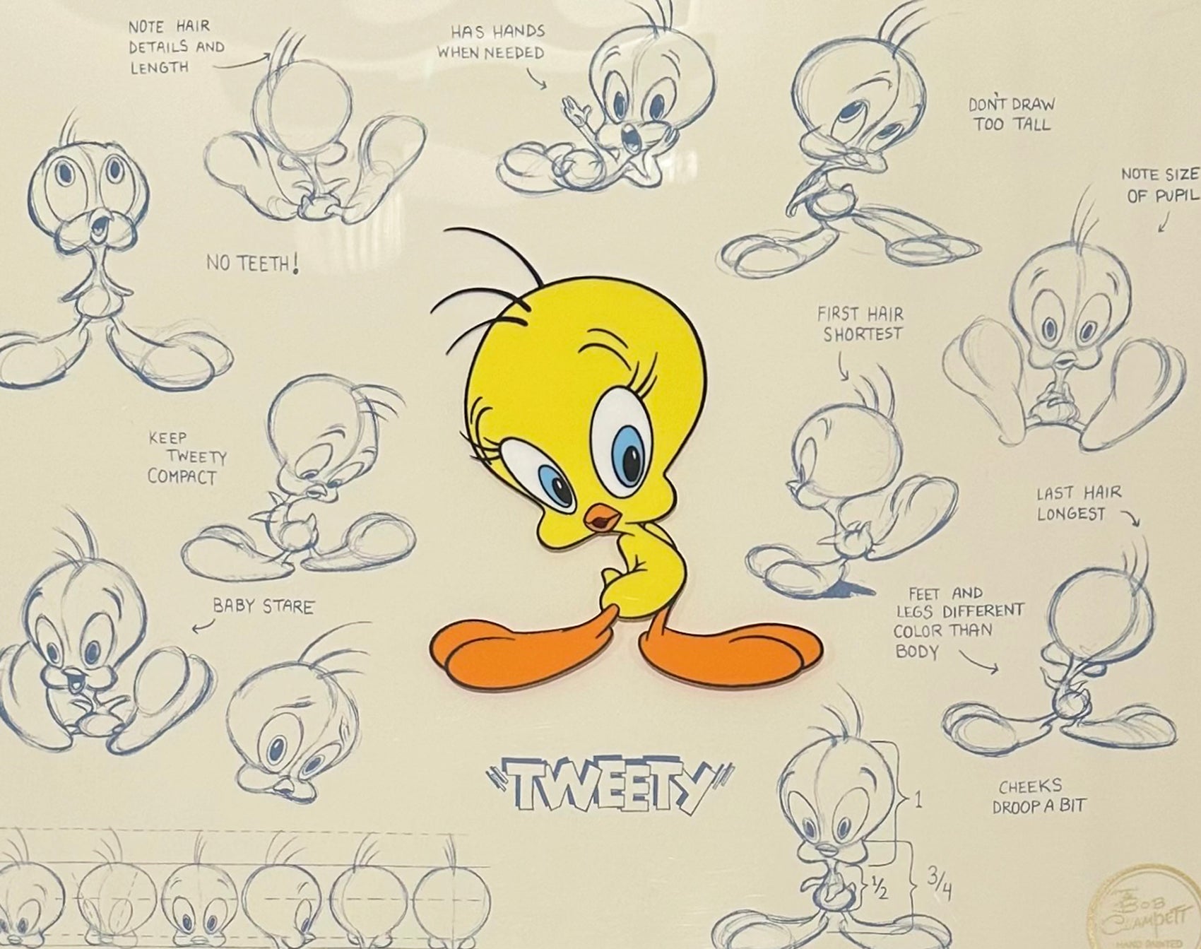 Original Model Series Limited Edition Cel featuring Tweety Bird (1991 ...