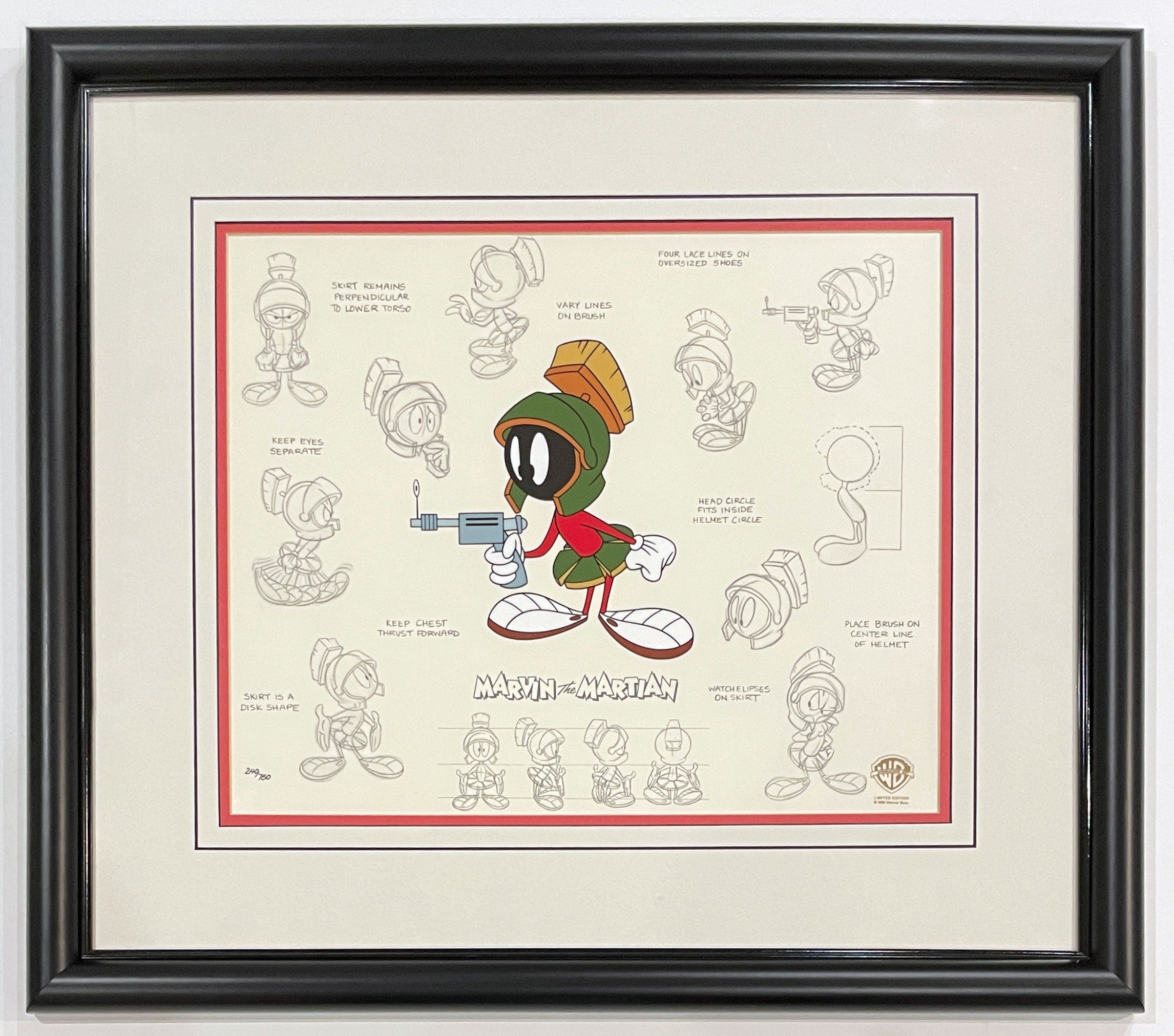 Warner Brothers Limited Edition Model Sheet: Marvin the Martian (1996 ...