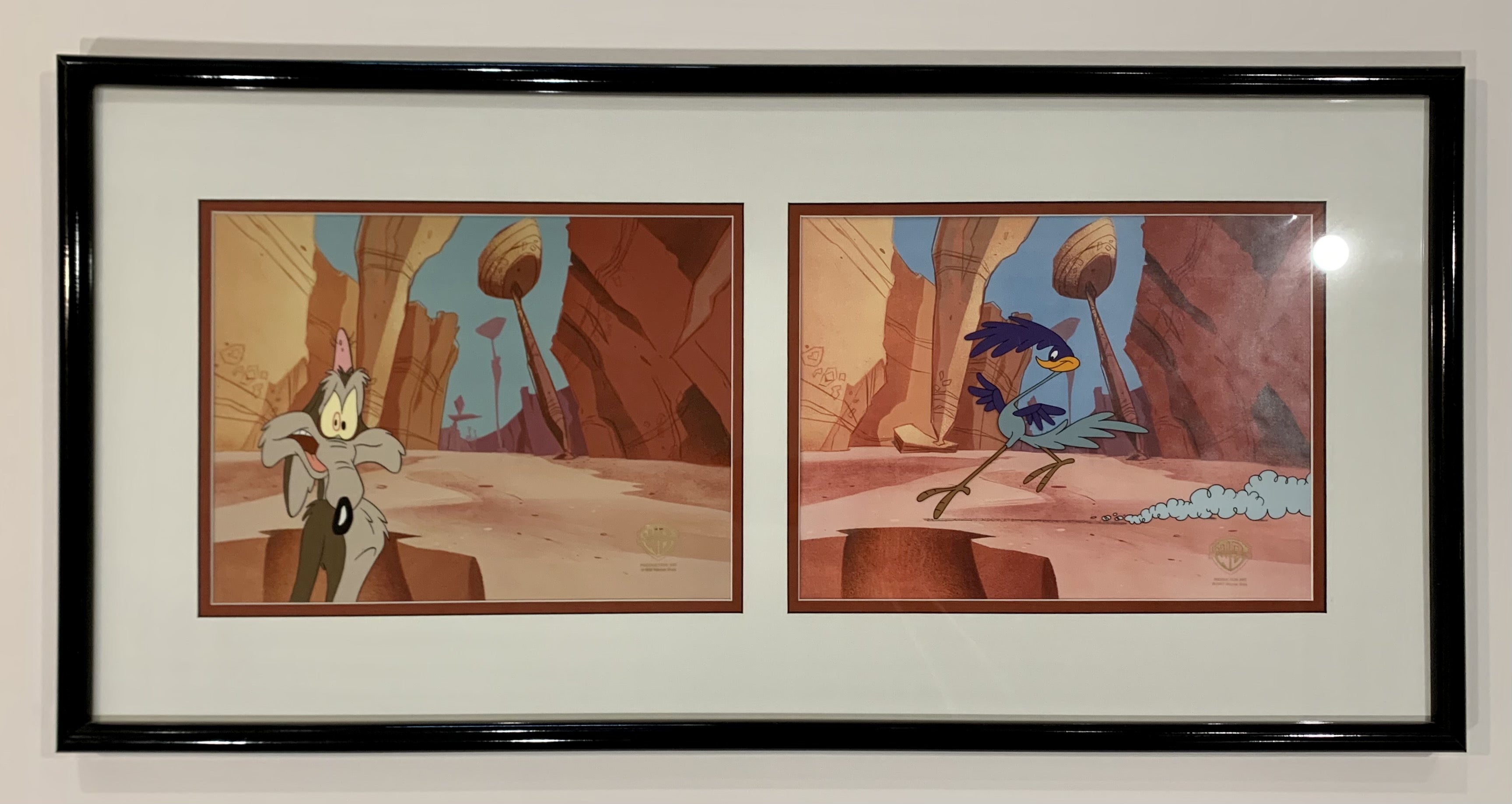 Original Warner Brothers Production Cels on Color Copy Backgrounds fea ...