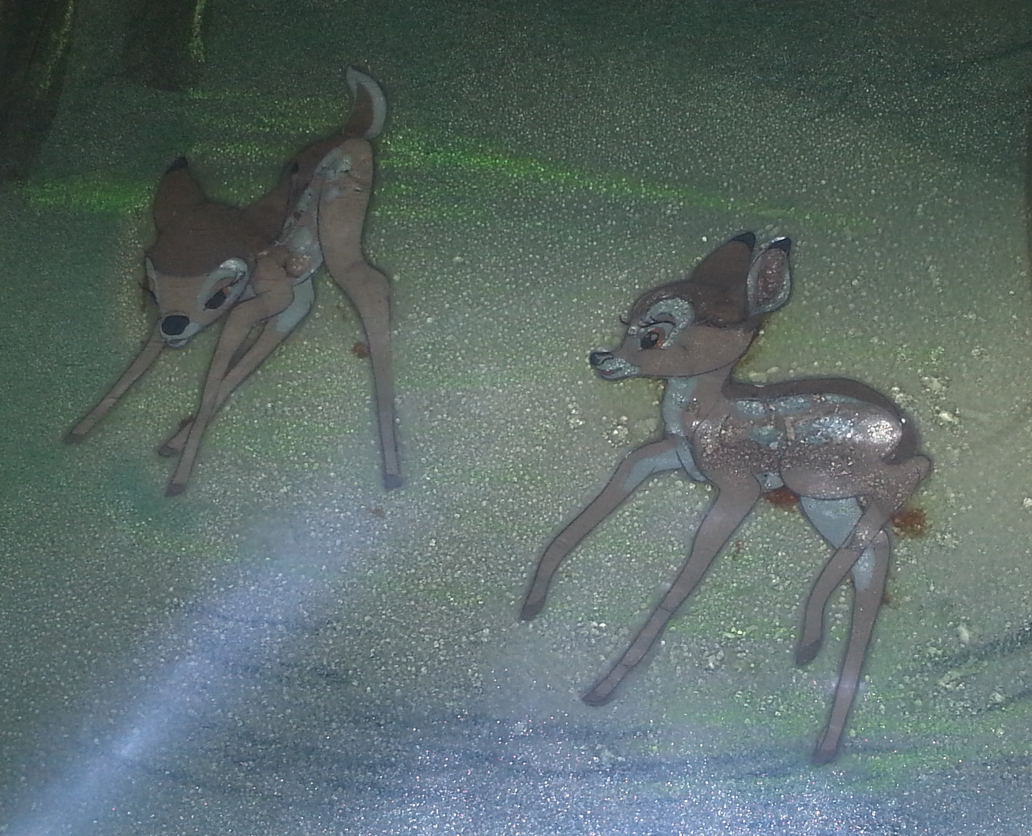 Disney Animation Production Cel Featuring Bambi on Courvoisier Backgro ...