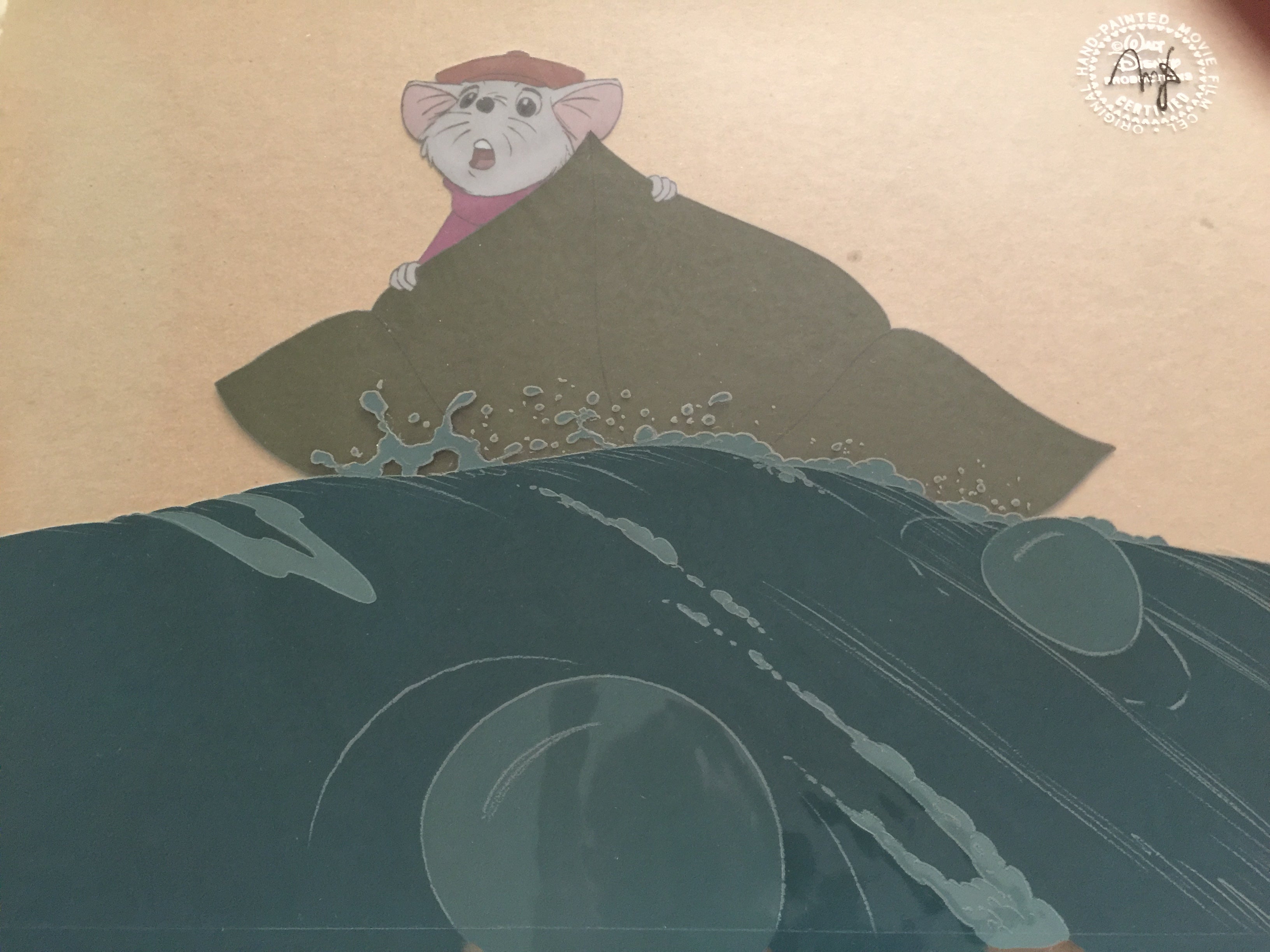Original Walt Disney Production Cel from The Rescuers featuring Bernard ...