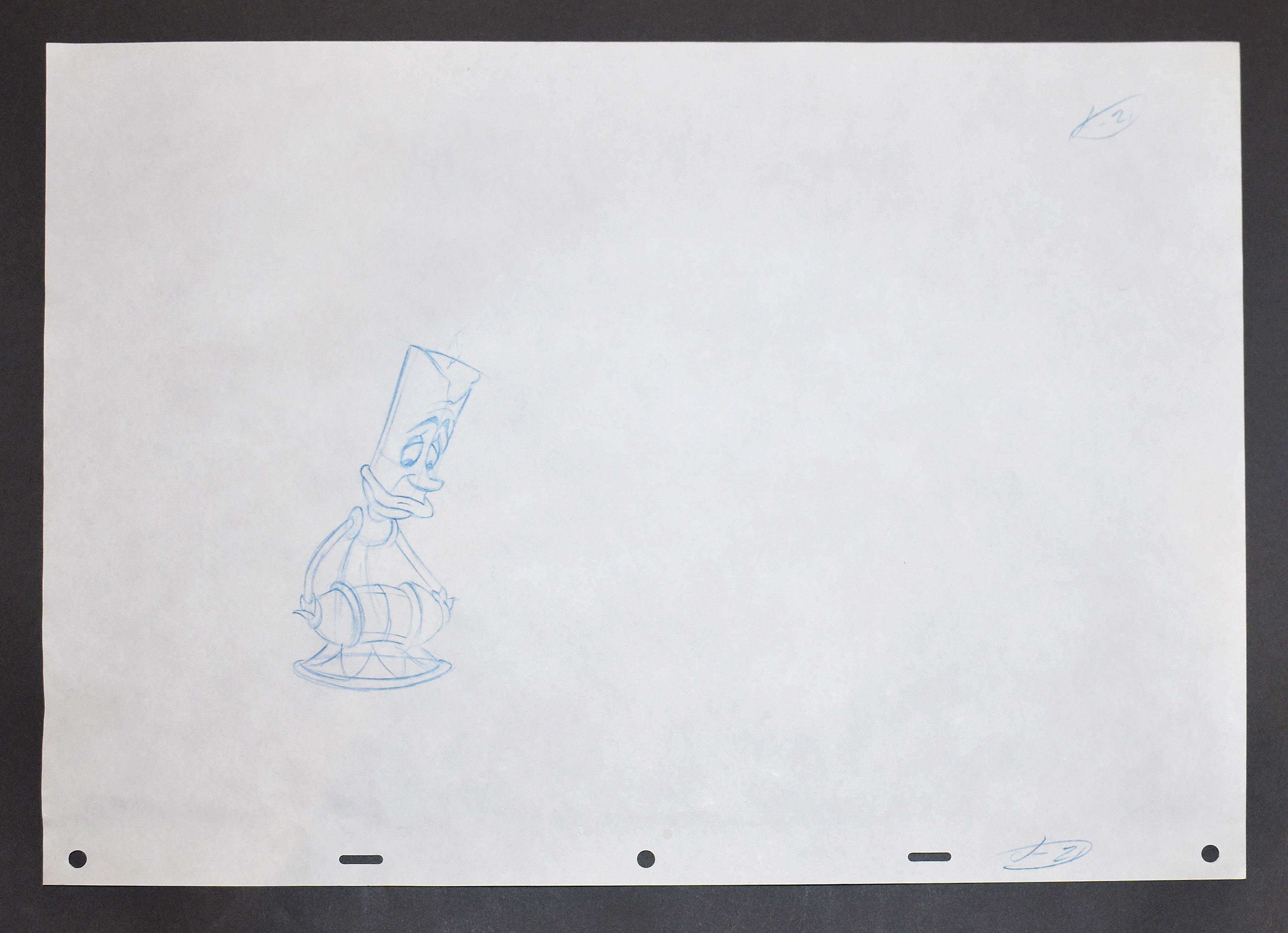 Original Walt Disney Production Drawing from Beauty and the Beast feat ...