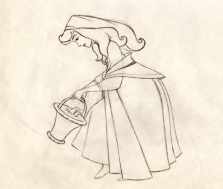 Sleeping Beauty Drawings Original Walt Disney Production Drawing From