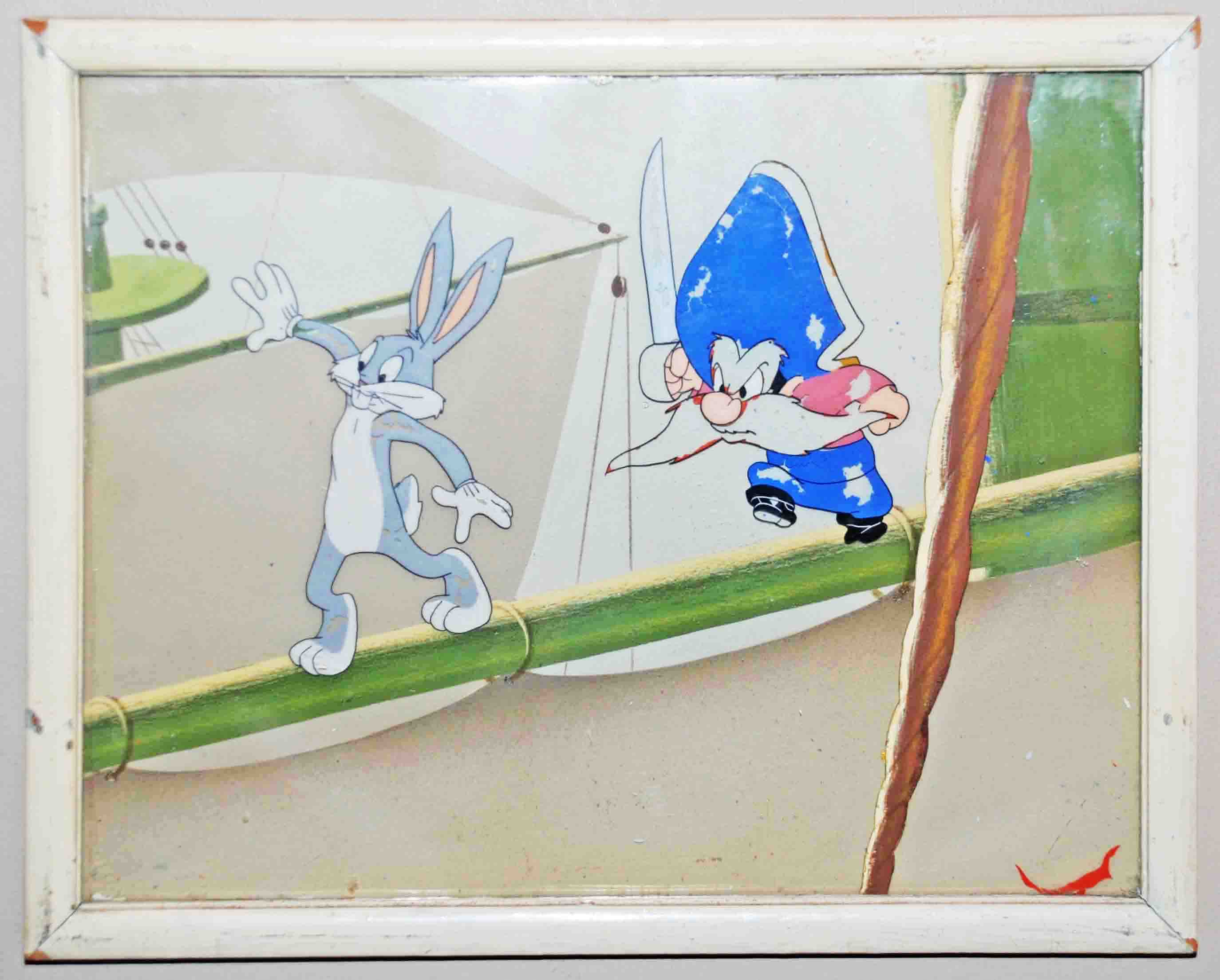 Original Warner Brothers Production Cel Featuring Bugs Bunny and Yosem ...