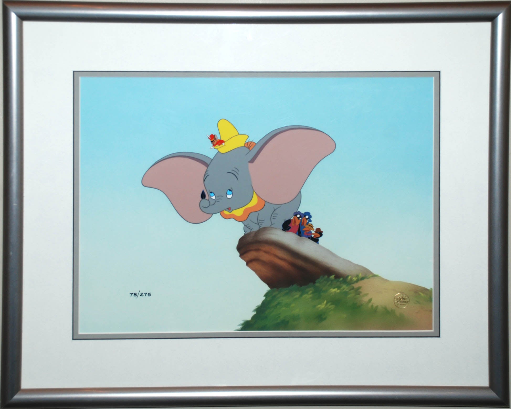 Walt Disney Animation Art Dumbo Limited Edition Cel, Learning to Fly ...