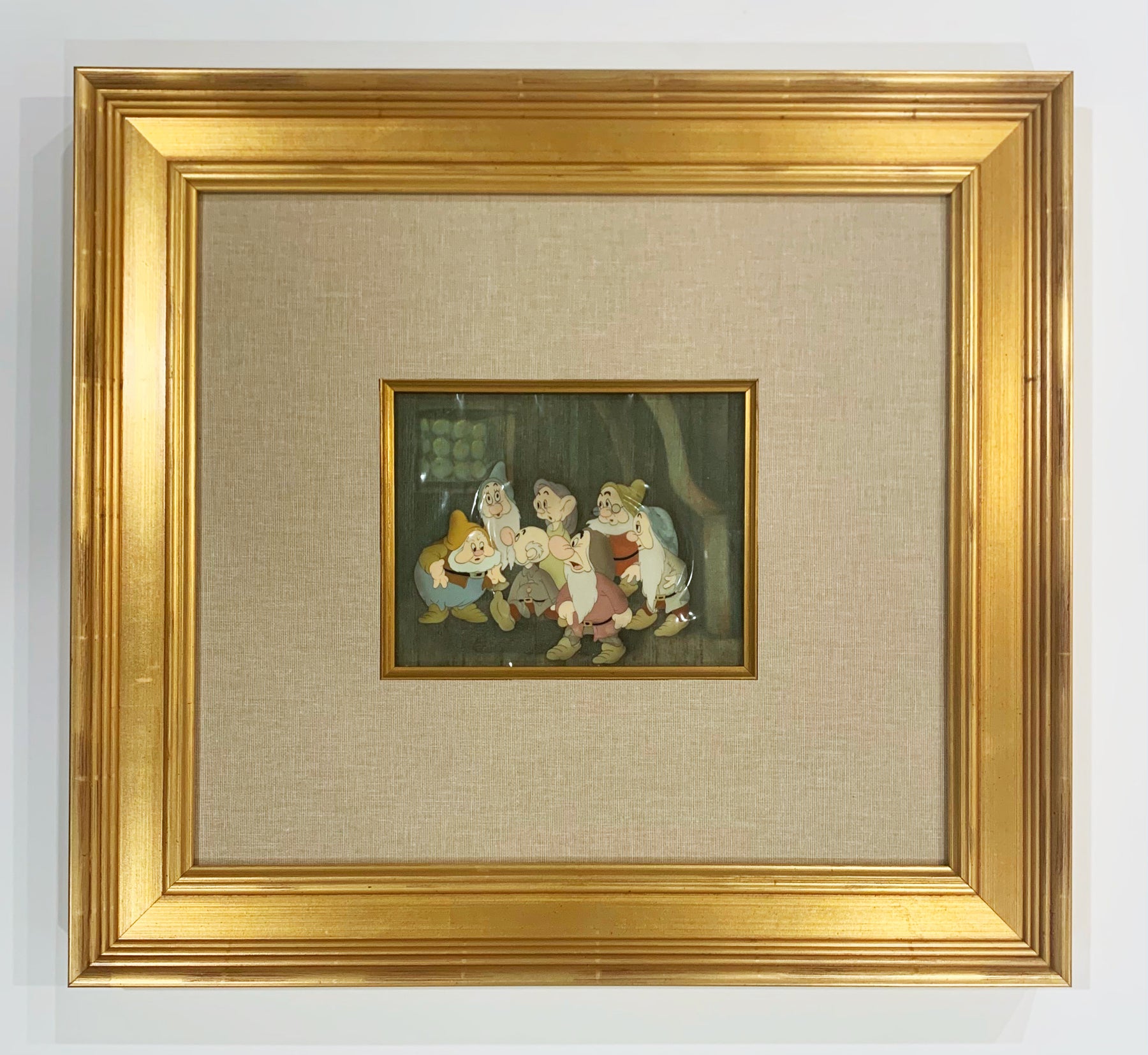 Original Walt Disney Production Cel on Courvoisier Background from Snow ...