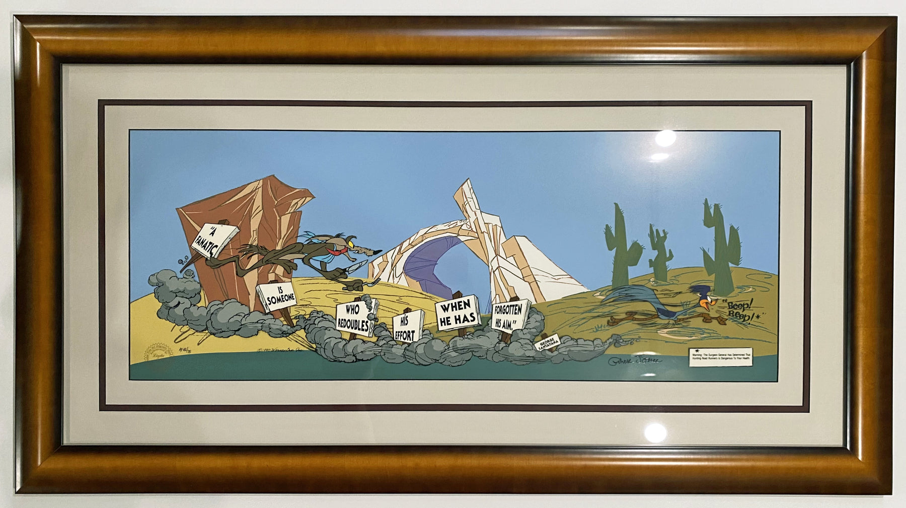 Warner Brothers "Fanatic" Limited Edition Cel Signed By Chuck Jones ...