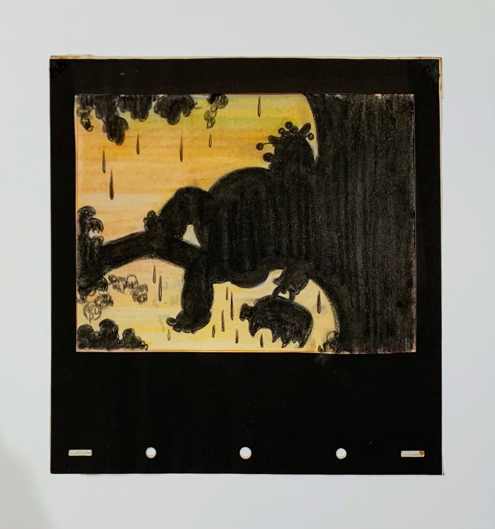 Original Disney Colored Pencil Storyboard Drawing from Fantasia ...