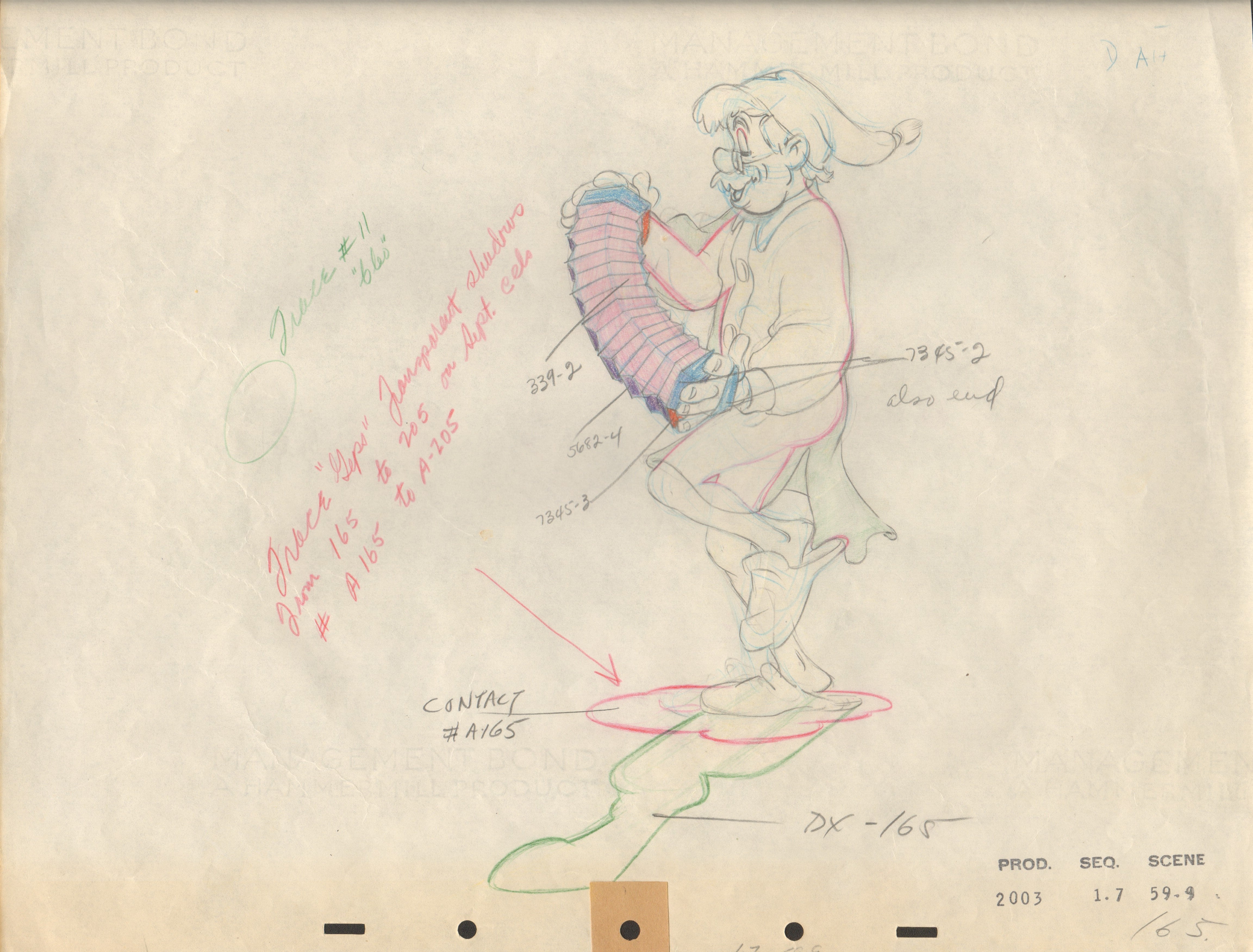 Original Walt Disney Production Drawing from Pinocchio featuring ...