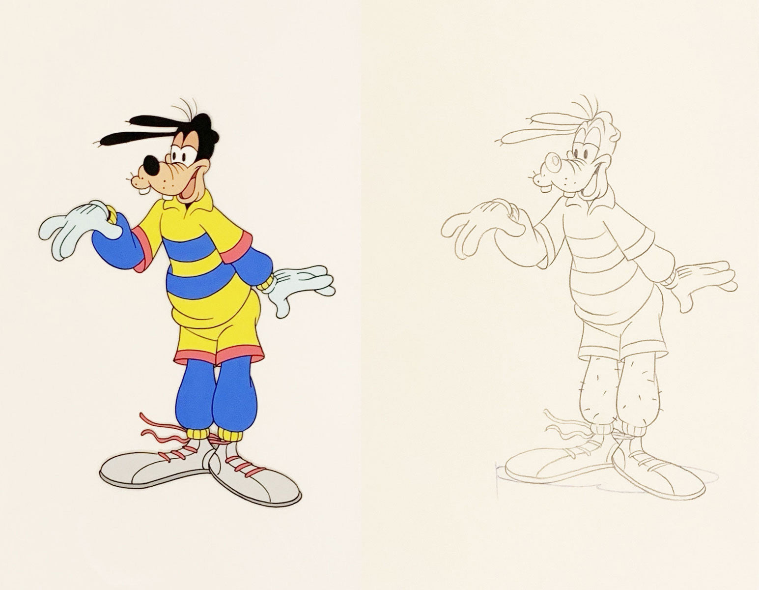 Original Walt Disney Production Cel with Matching Drawing featuring ...