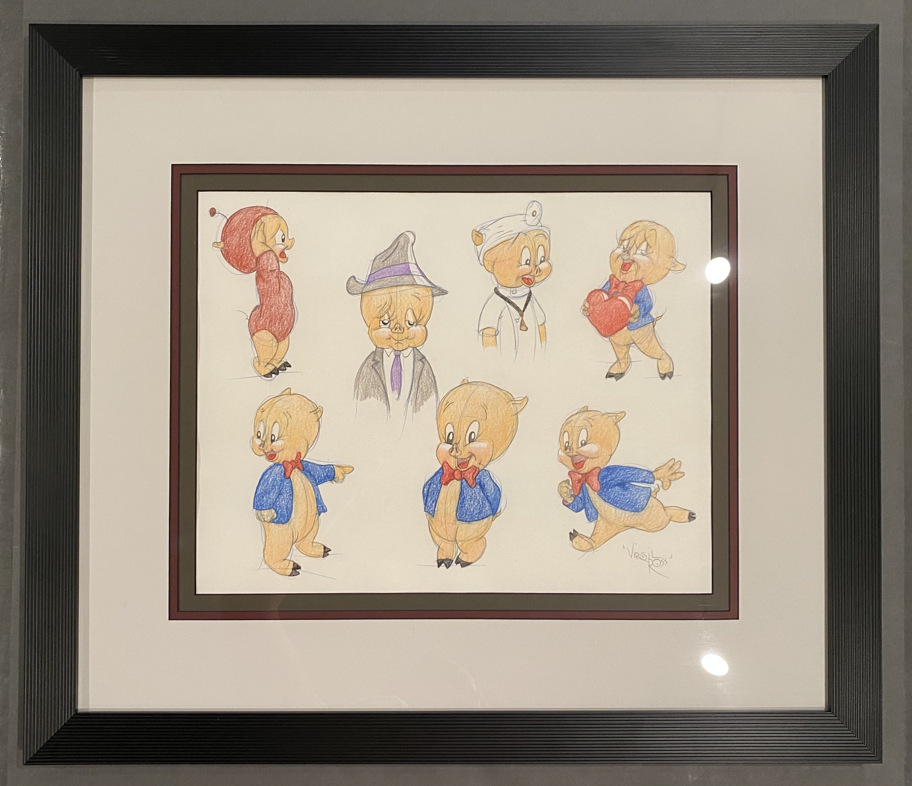 Warner Brothers Virgil Ross Porky Pig Character Study ...