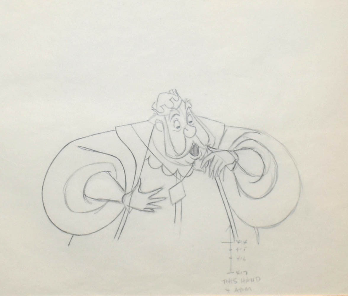 Original Walt Disney Production Drawing from Sleeping Beauty featuring ...