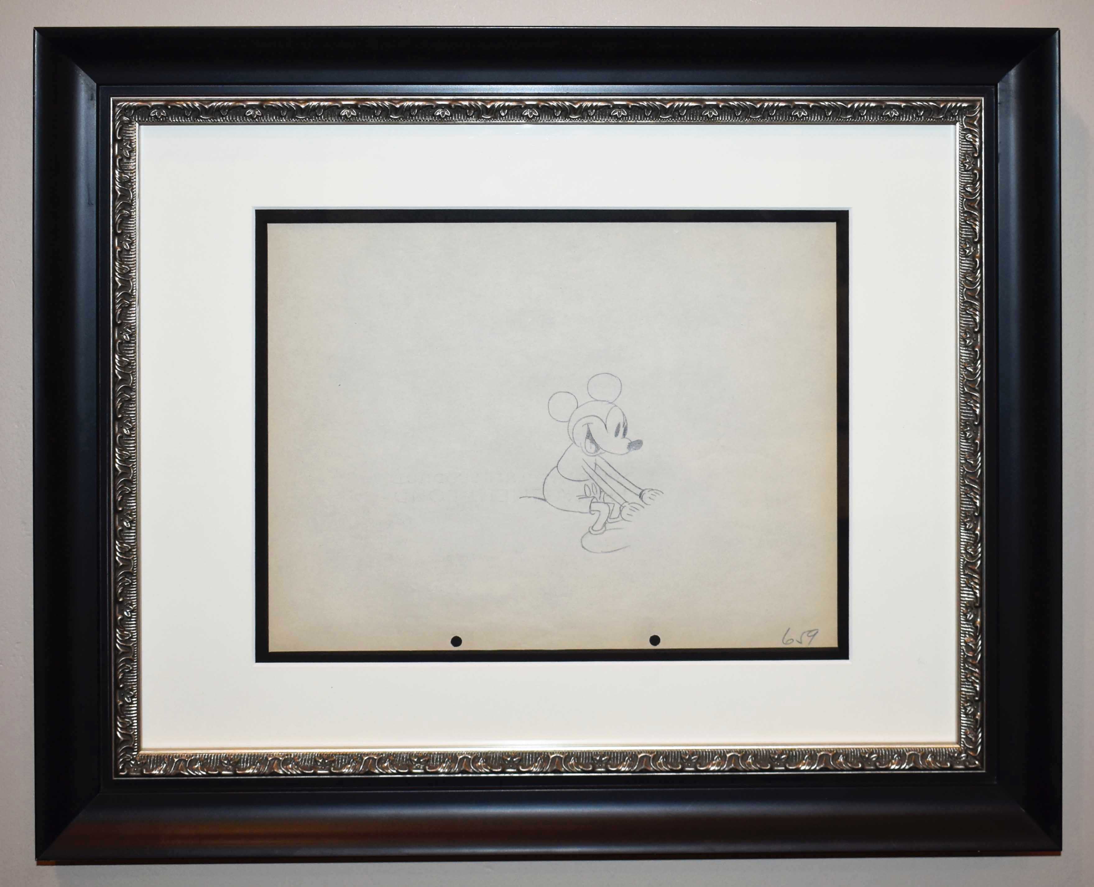 Original Walt Disney Production Drawing of Mickey Mouse from Puppy Love ...