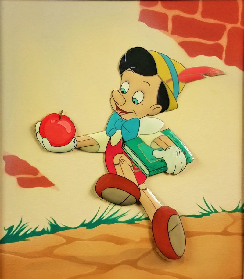 Original Walt Disney Production Cel on Courvoisier Background featuring ...