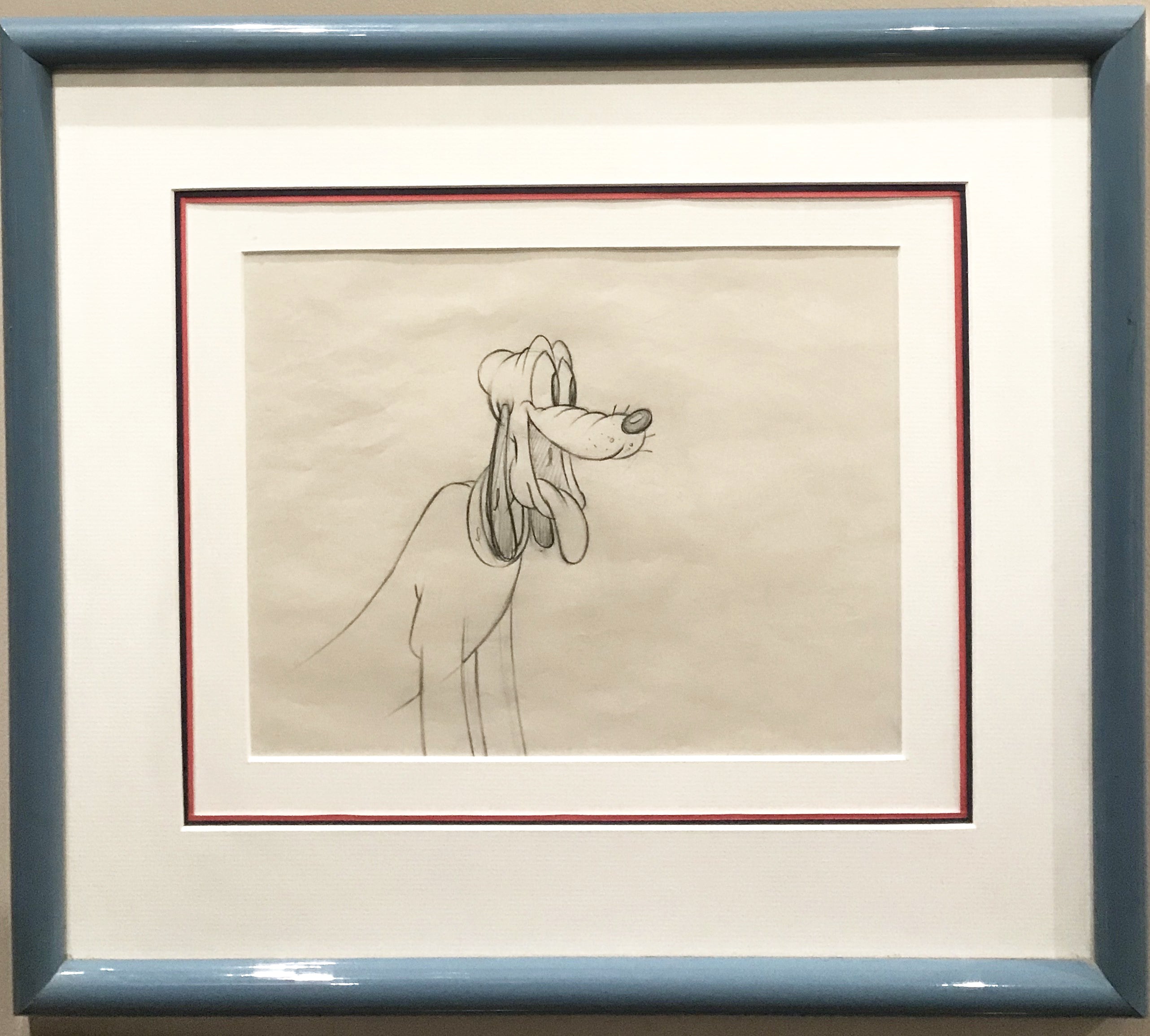 Original Walt Disney Production Drawing of Pluto (1930s ...