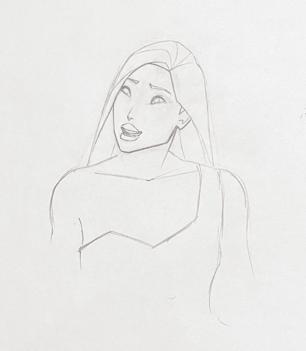Original Walt Disney Production Drawing from Pocahontas featuring ...