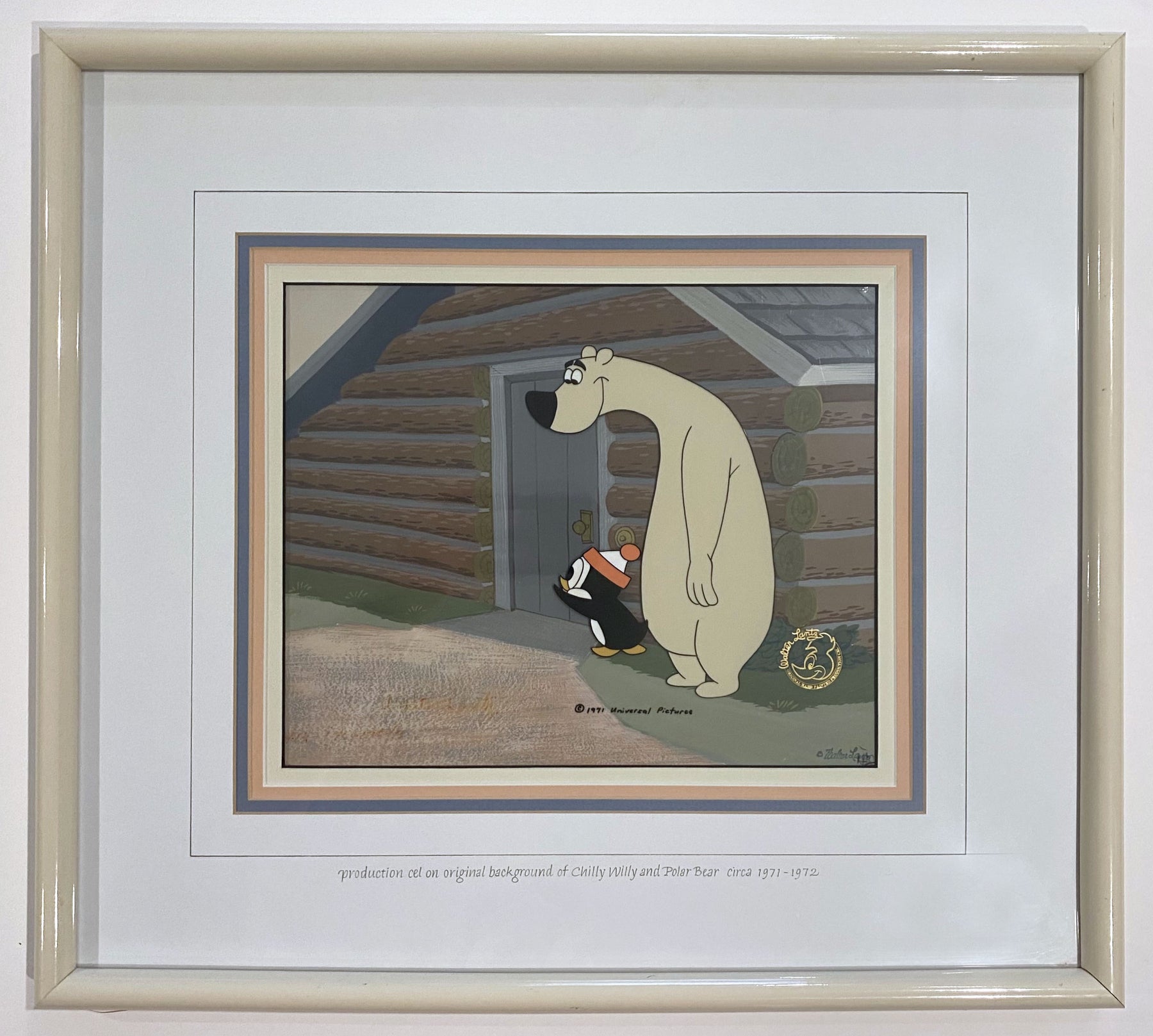 Original Walter Lantz Studios Production Cel on Production Background ...