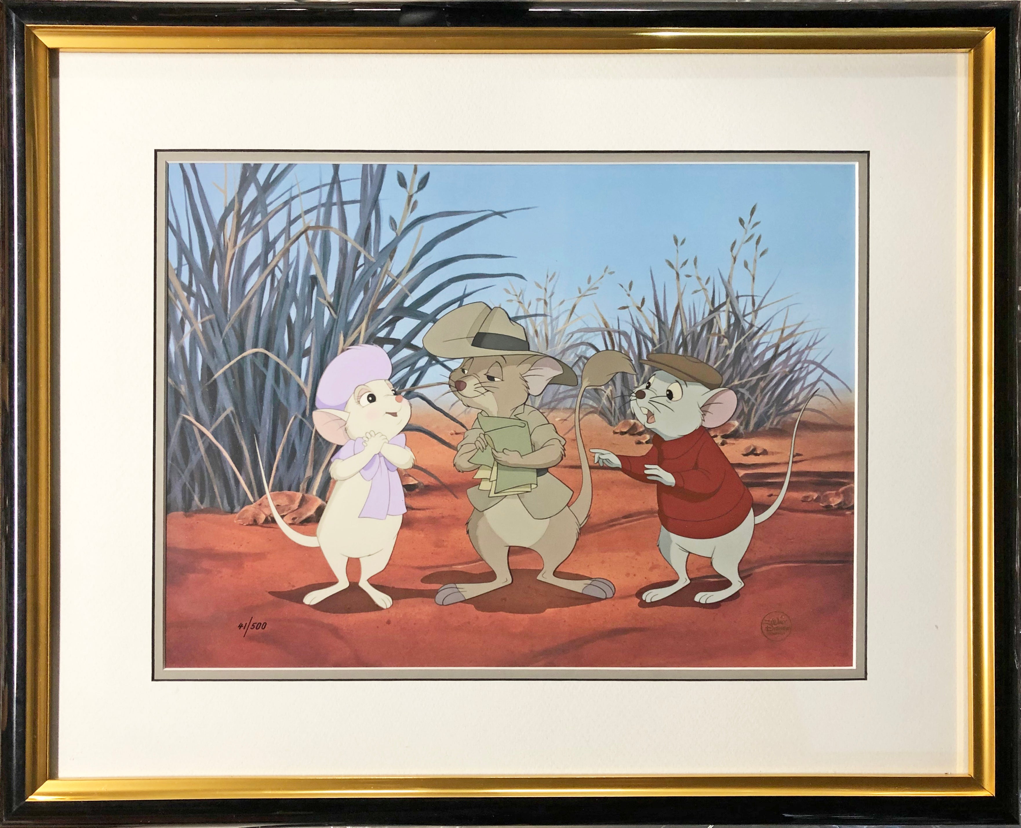 Original Walt Disney Limited Edition Cel The Rescuers Down Under (1977 ...