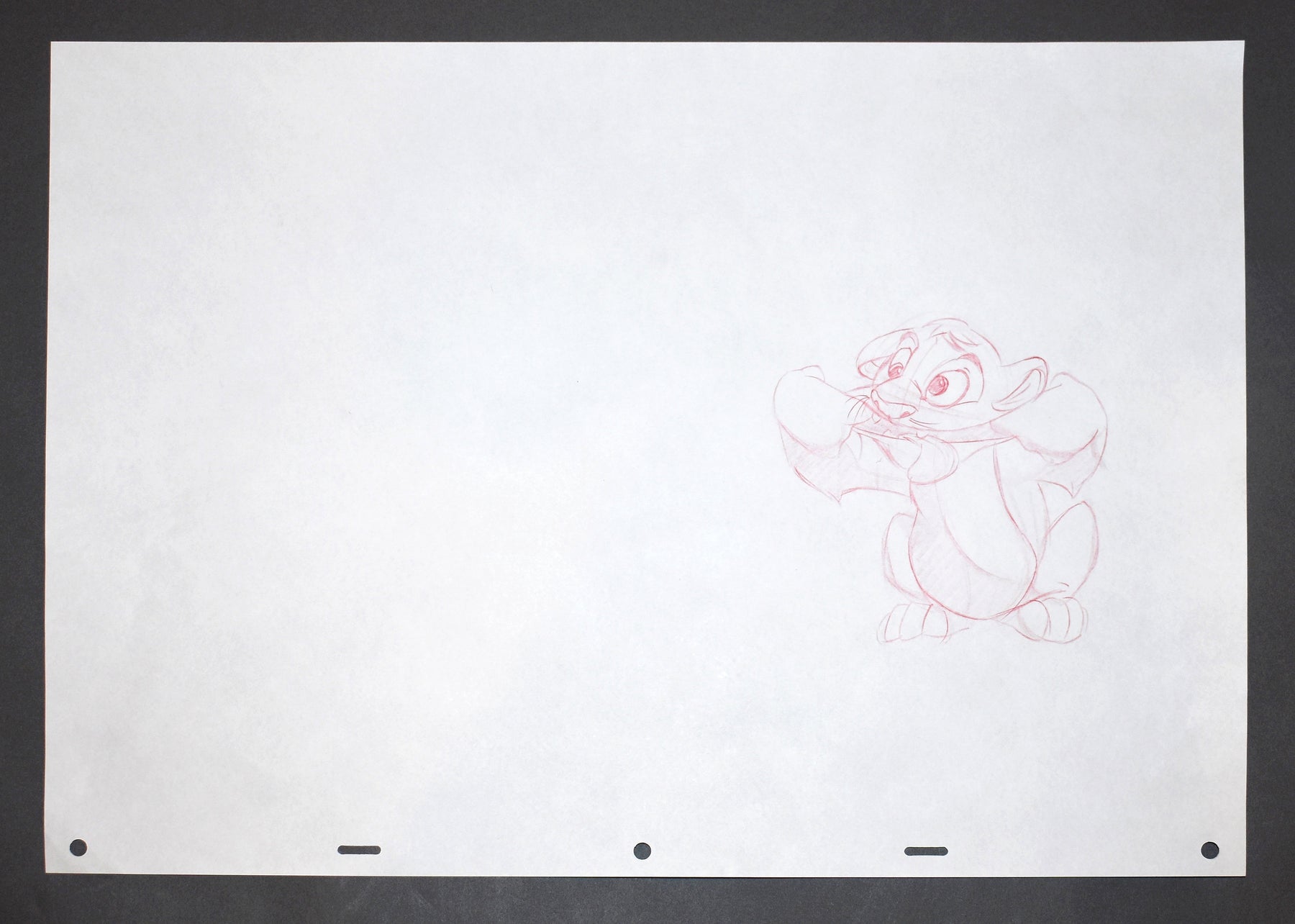 Original Walt Disney Production Drawing from The Lion King featuring ...