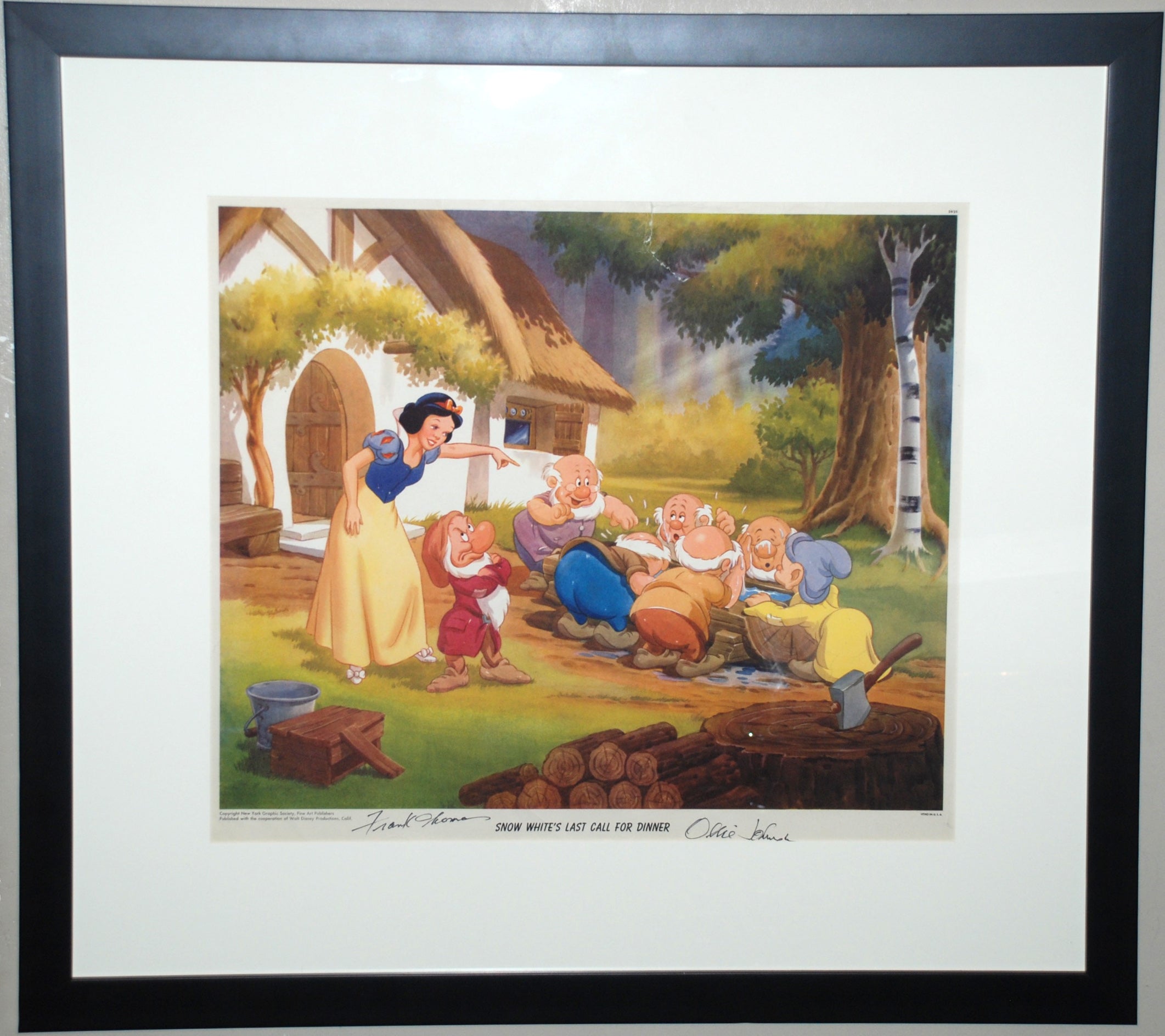 Original Snow White Lithograph, Snow White's Last Call for Dinner, Sig ...