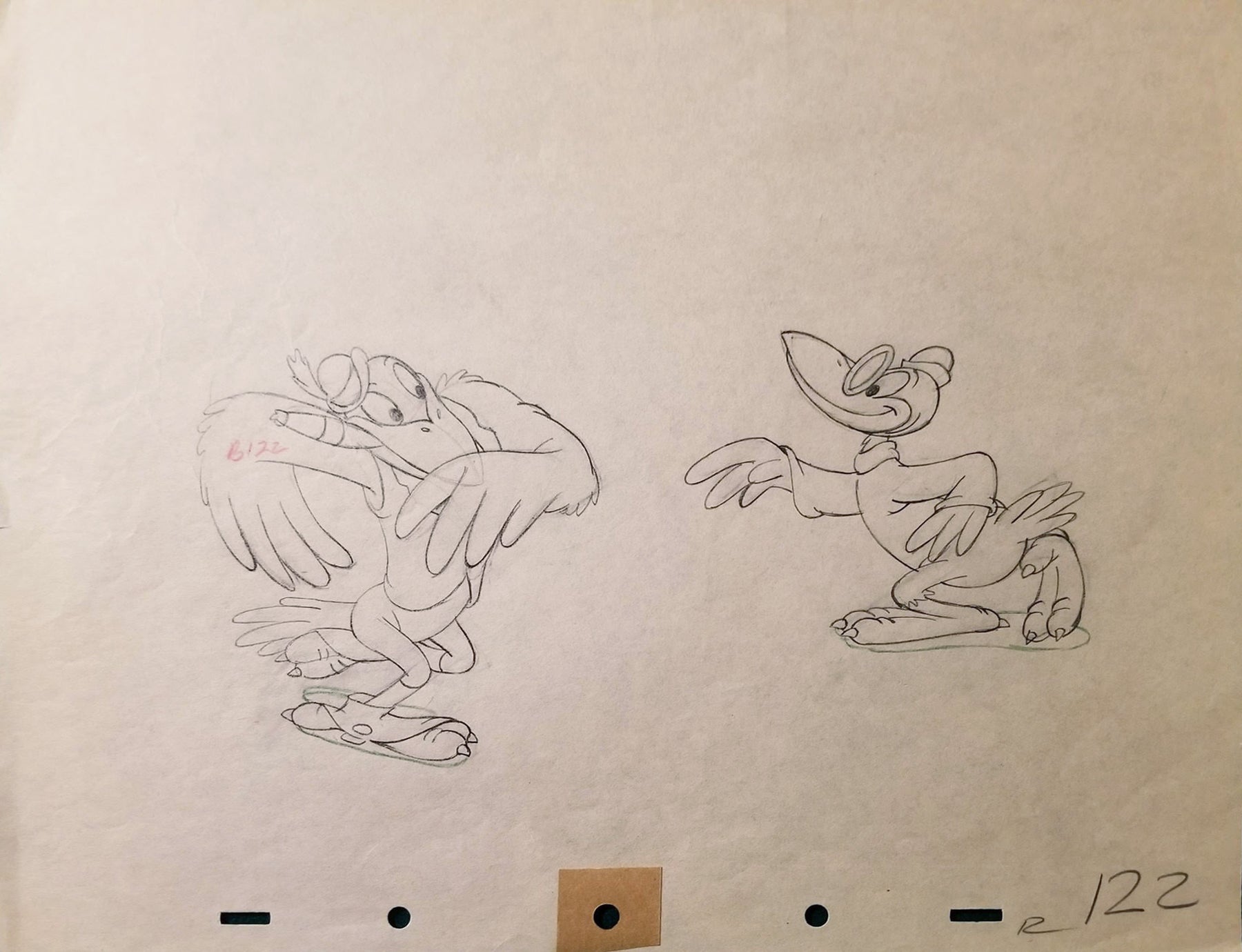 Original Production Drawing from Dumbo featuring The Crows (1941 ...