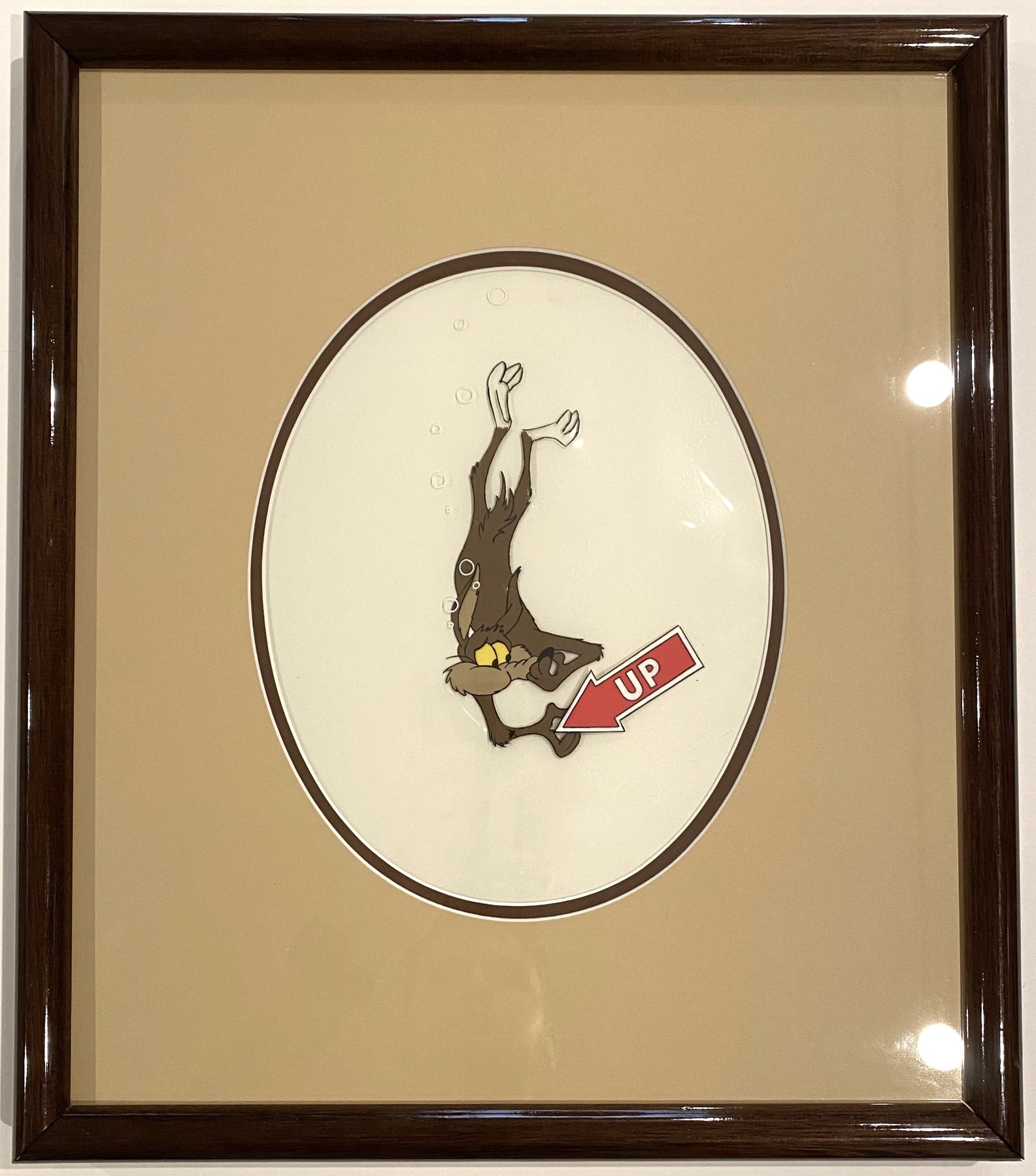 Original Warner Brothers Production Cel Featuring Wile E. Coyote ...
