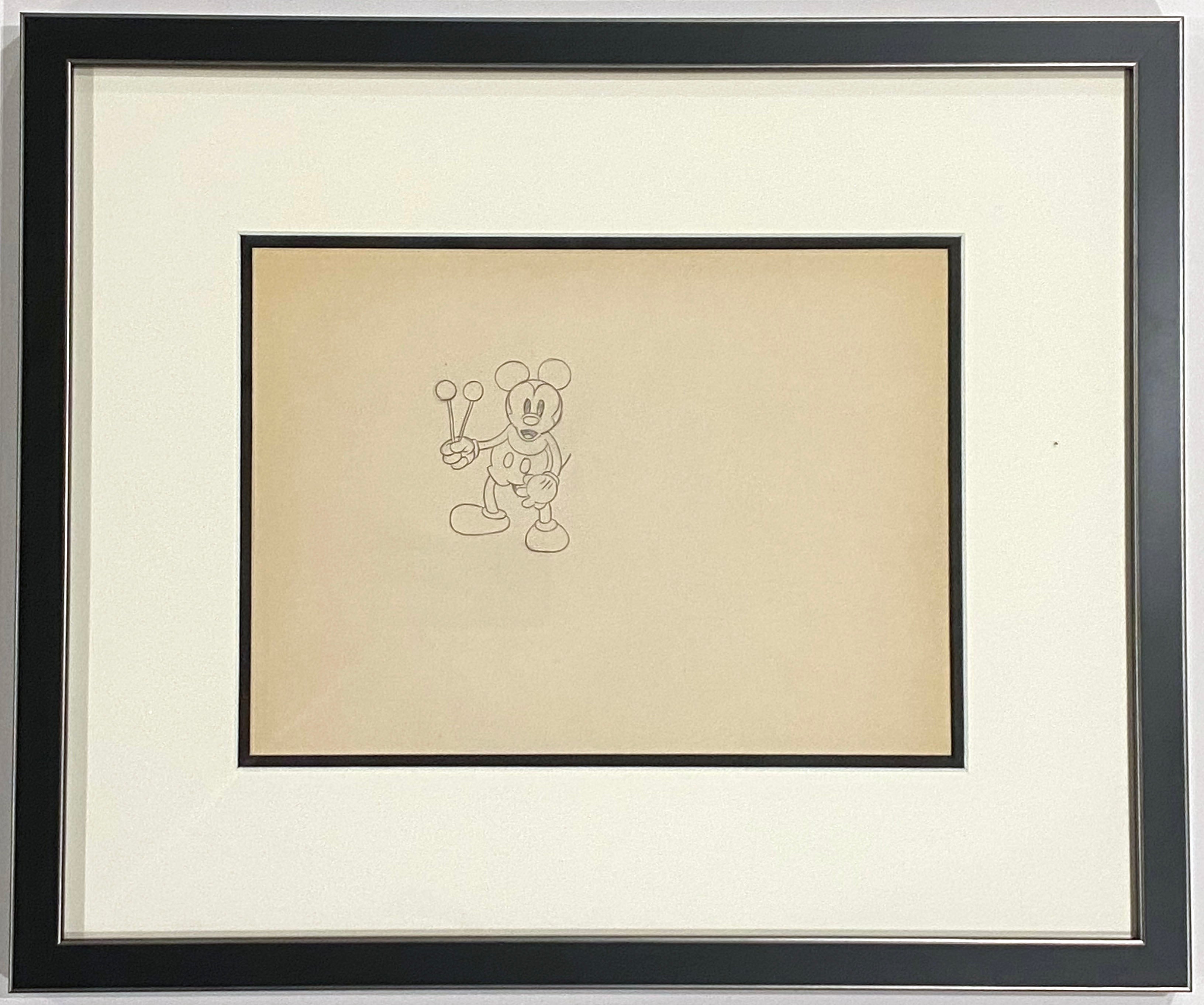 Original Walt Disney Production Drawing of Mickey Mouse from The ...